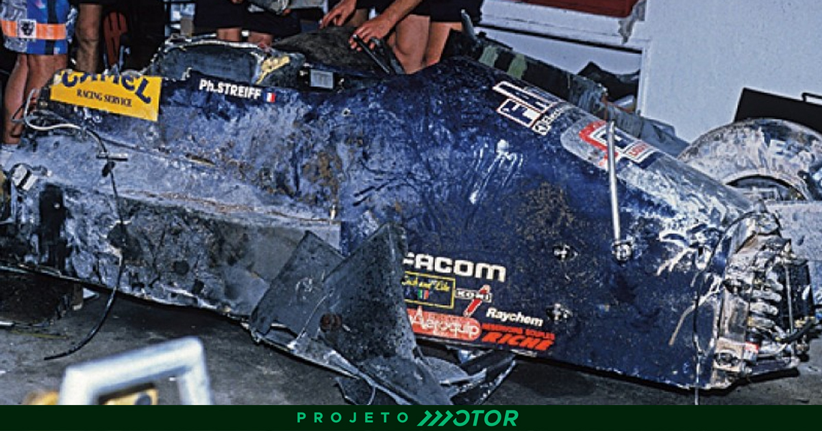 O grave acidente de Streiff que marcou o fim da F1 no Rio de Janeiro
