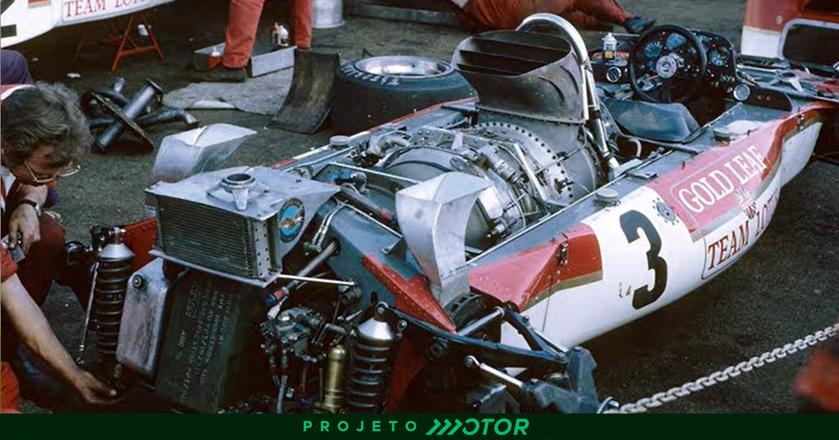 Indy e F1 com turbina similar à de avião: STP-Paxton e o Lotus 56